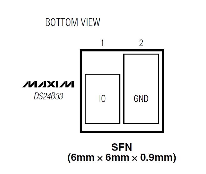 [NOIN] DS24B33 DS24B33G 2-PIN SFN包裝 1-Wire 4Kb EEPROM 10顆1拍 | 露天市集 | 全台 ...