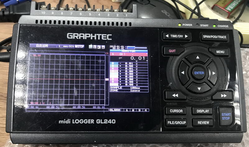 GRAPHTEC midi LOGGER GL240 10通道 10ch 電壓 溫度 濕度 紀錄器 | 露天市集 | 全台最大的網路購物市集