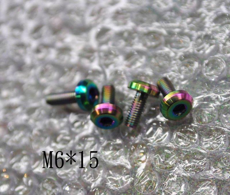 鈦ti 鈦合金 M6x15 M6x20 M6X25 大牌車牌 多用途螺絲 內六角 半圓傘頭 | 露天市集 | 全台最大的網路購物市集