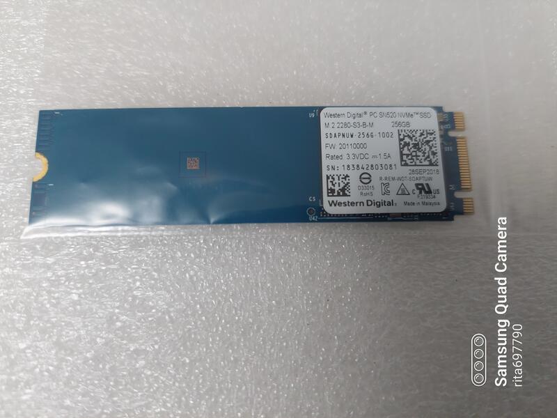 WD PC SN520 NVMe SSD M.2 2280 256GB | 露天市集 | 全台最大的網路購物市集
