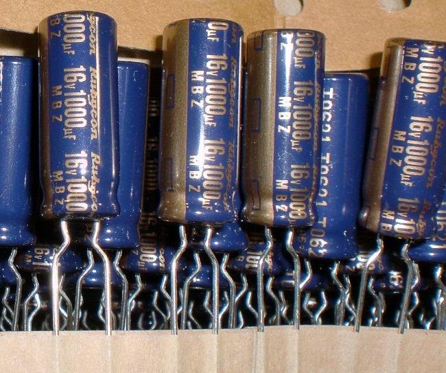 電解電容 (RUBYCON) 8*20mm 引線腳 (MBZ) 16V 1000uF ±20% 105℃ | 露天市集 | 全台最大的網路購物市集