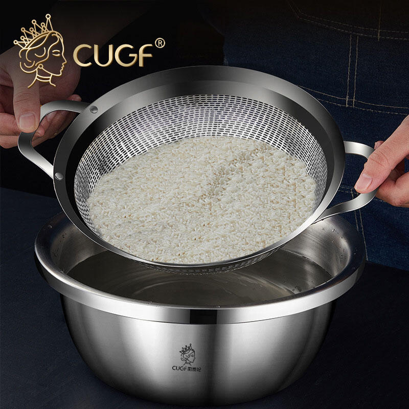 304不鏽鋼洗米盆 廚貴妃 CUGF 多規格 漏盆 瀝水盆 洗菜盆 篩濾盆 洞洞盆 洗米盆【ZR0202】《約翰家庭百貨 | 露天市集 | 全 ...