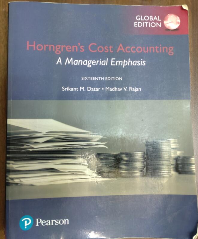 Horngren’s Cost Accounting 16th Edition | 露天市集 | 全台最大的網路購物市集