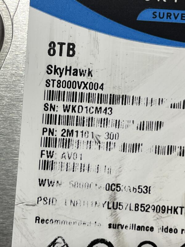 希捷 Seagate SkyHawk 8T 8TB ST8000VX004 7200轉 256MB 監控鷹 桌上型 硬碟 | 露天市集 | 全 ...