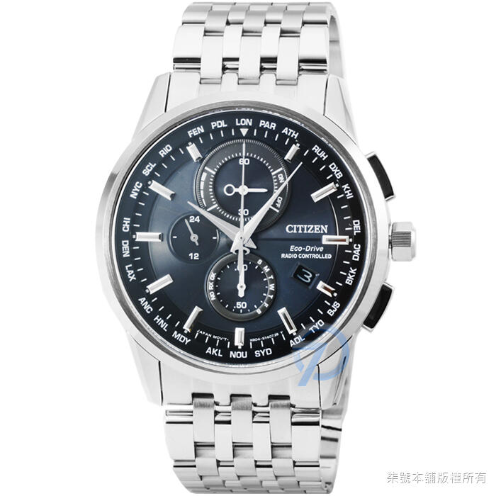 【柒號本舖】CITIZEN星辰光動能藍寶石電波多時區計時錶-黑色 / AT8110-61E | 露天市集 | 全台最大的網路購物市集