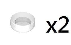 LEGO Trans-clear Round Tile 1x1 樂高透明無色 圓形平板平滑片 兩個 6274738 | 露天市集 | 全台最大 ...