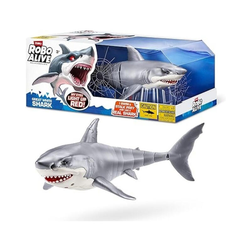玩具研究中心 現貨 ZURU Robo Alive Shark Attack 鯊讚 會發光擺動 | 露天市集 | 全台最大的網路購物市集