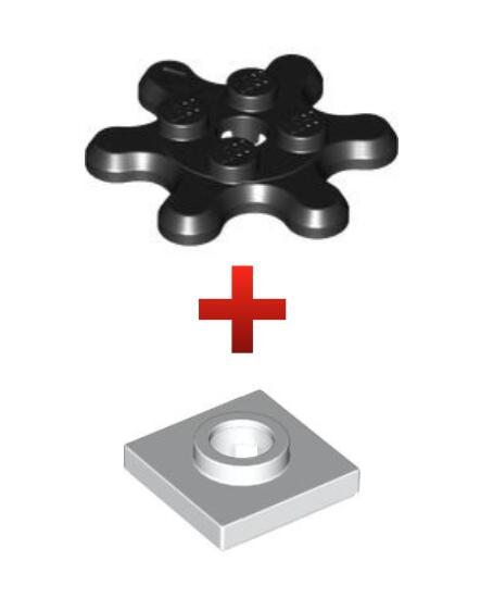 朵依小舖 LEGO 35442 + 27448 白色底座＋黑色齒輪 薄齒輪 1組 | 露天市集 | 全台最大的網路購物市集