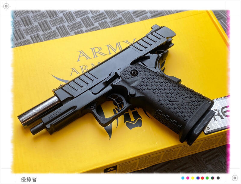 【侵掠者】ARMY R612 HI CAPA 瓦斯短槍-黑色-可直上RMR紅點 | 露天市集 | 全台最大的網路購物市集