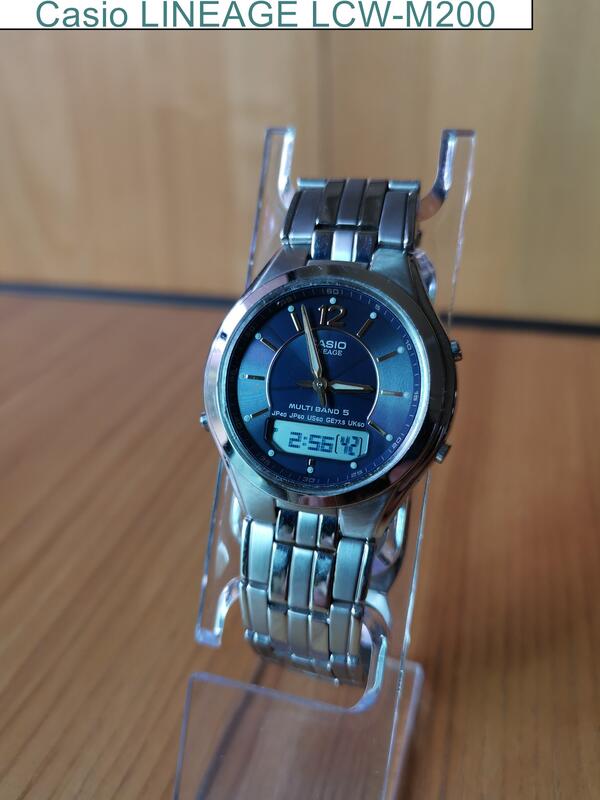 【卡西歐控】保證真品casio電波太陽能LINEAGE LCW-M200二手良品5局電波校時強悍太陽能#272 | 露天市集 | 全台最大的網路購物市集