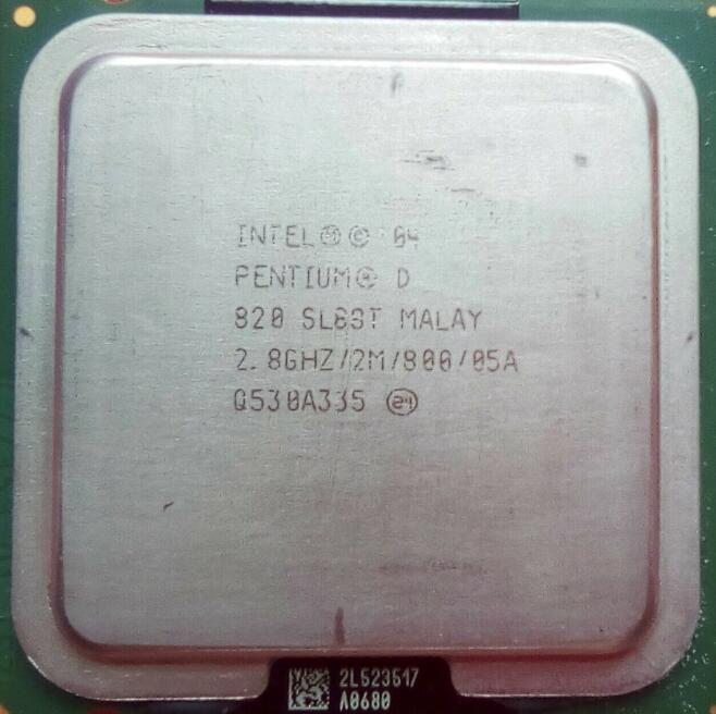 "Pentium D 820" 2 2,8 GHz 2 MB 800 MHz 95 W 90 nm 保測30天 | 露天市集 | 全台最大的 ...