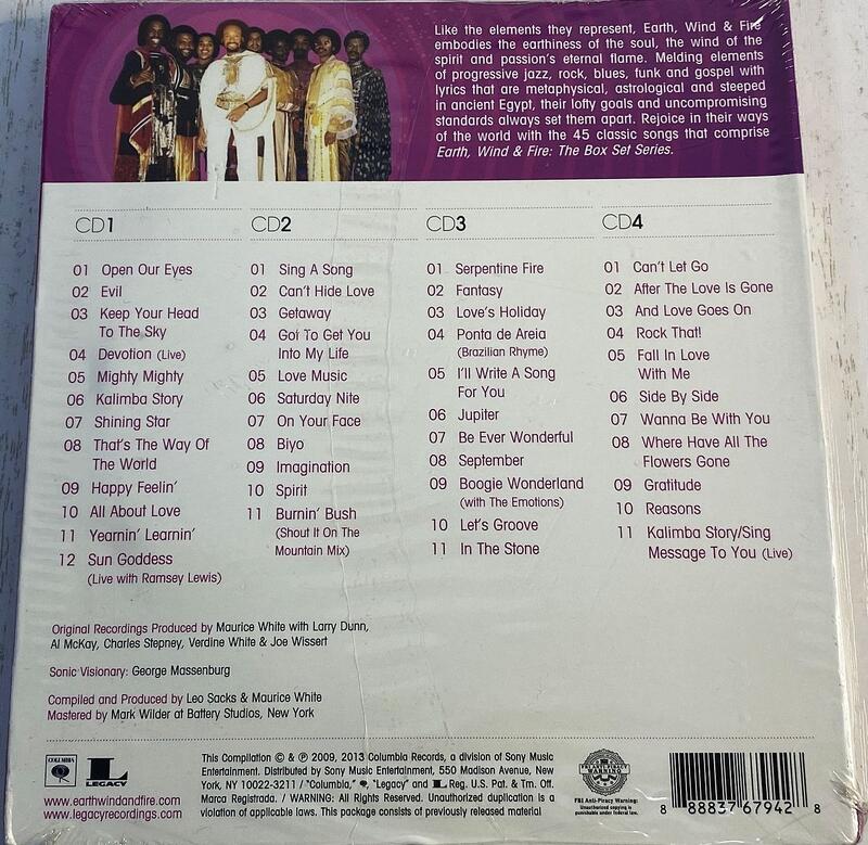 正版全新4CD~球風火合唱團 絕對典藏套裝Earth Wind Fire - Box Set Series | 露天市集 | 全台最大的網路購物市集