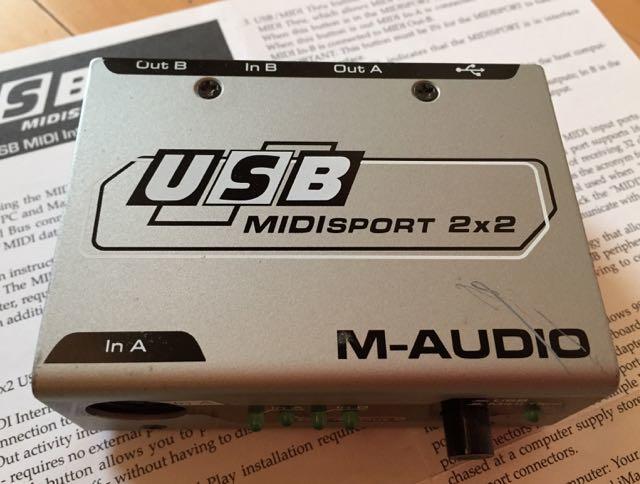 【二手專業器材】M-Audio Midisport 2x2 USB Midi Interface - 2in/2out | 露天市集 | 全台 ...