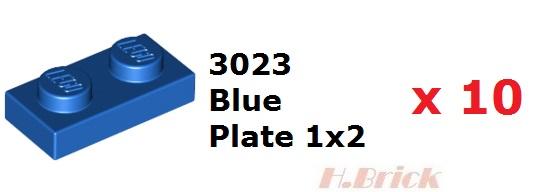【磚樂】10個一組 LEGO 樂高 3023 302323 Blue Plate 1x2 藍色 薄板 | 露天市集 | 全台最大的網路購物市集