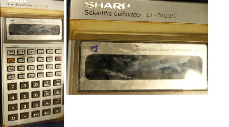 二手市面稀少復古日製Made in Japan夏普SHARP EL-5103S工程用計算機(當收藏/裝飾品) | 露天市集 | 全台最大的網路購物市集