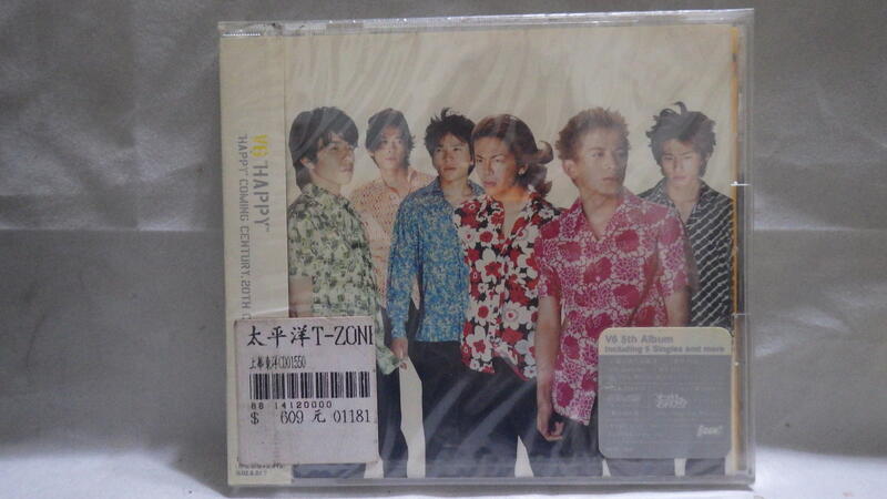 l.日版CD，【V6】，【HAPPY Coming Century, 20th Century forev】，全新未拆封 | 露天市集 | 全台最大的網路購物市集