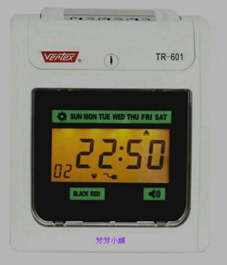 全新公司貨VERTEX TR-601六欄位液晶打卡鐘 雙色列印 可外接響鈴 | 露天市集 | 全台最大的網路購物市集
