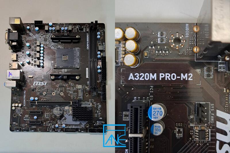 大胖電腦 】MSI 微星 A320M PRO-M2 主機板/無擋板/DDR4/AM4/保固30天 直購價600元 | 露天市集 | 全台最大的網路購物市集