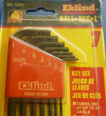 ★5GOLD★Eklind美國製 美規(英吋) 13207球型六角扳手【庫存出清】 | 露天市集 | 全台最大的網路購物市集