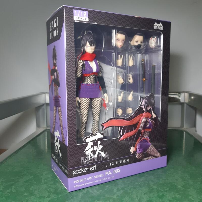 已拆 附特典 HASUKI 神貓跳動 Pocket Art PA002 女忍者 萩 1/12 可動 | 露天市集 | 全台最大的網路購物市集