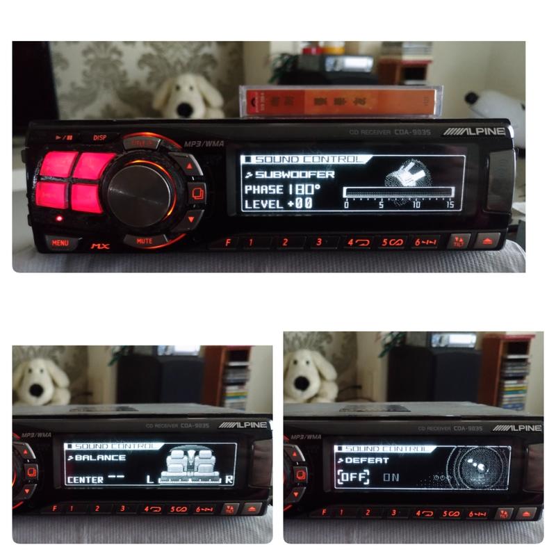 Alpine CDA-9835高階動畫電動翻轉面板前置cd/mp3音響主機 已改裝成藍芽音樂主機 | 露天市集 | 全台最大的網路購物市集