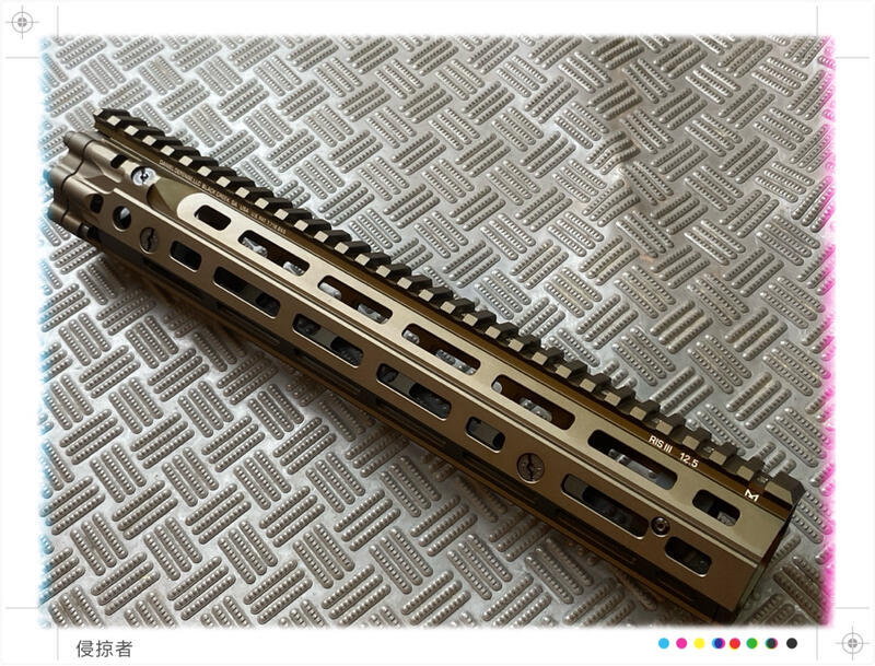 【Invader】 DD 風格 RIS3 RIS III M4 AR 專用 12.5 吋 M-LOK戰術魚骨-深棕色 | 露天市集 | 全台最 ...