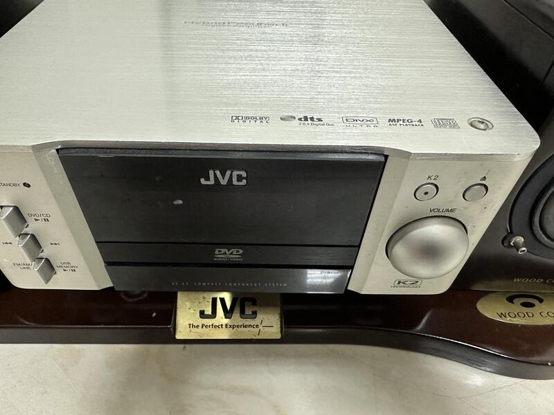 JVC CA EXA3 DVD CD USB 床頭音響 全機功能 全音域 木振膜核桃實木音箱 原廠遙控器 | 露天市集 | 全台最大的網路購物市集