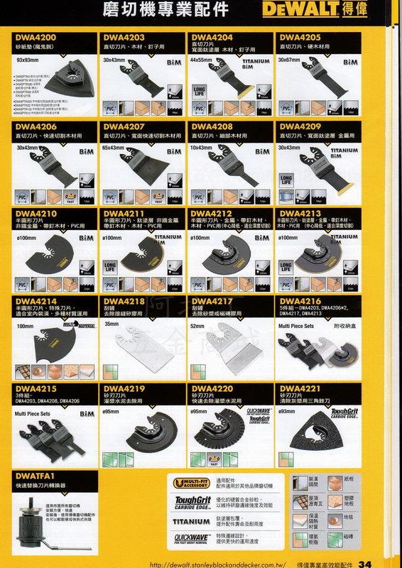 【新莊-阿拉丁】DEWALT 得偉 磨切機配件 DWA4206 (直切刀片-快速切割木材用)DWE315K DCS355魔切機 | 露天市集 ...