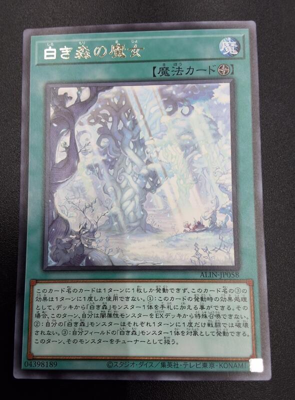 遊戲王 ALIN-JP058 白之森的魔女 (銀字) | 露天市集 | 全台最大的網路購物市集