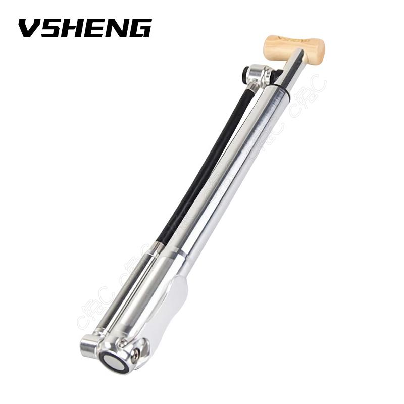 Vsheng-全新高壓鎖牙式聰明嘴打氣筒：全鋁合金落地式隨車手泵附胎壓表 單車便攜掛胎壓計打氣桶 公路車法嘴胎壓表充氣泵 | 露天市集 | 全 ...