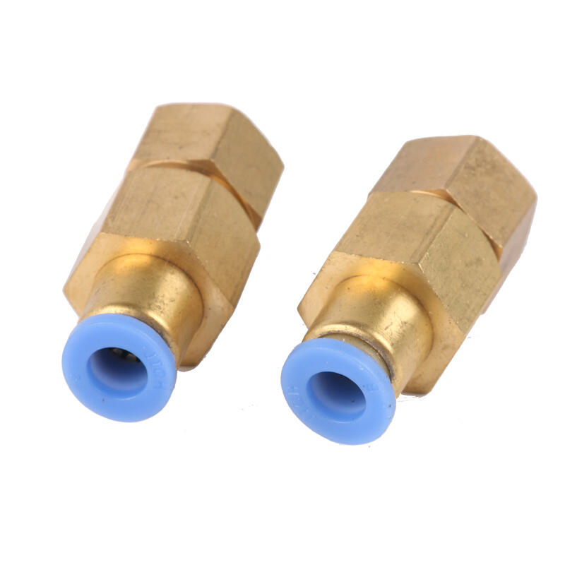 伊萊科/紅旗壓力表轉接頭銅 內螺紋M14轉6/8mm氣管快速插直通氣動 | 露天市集 | 全台最大的網路購物市集