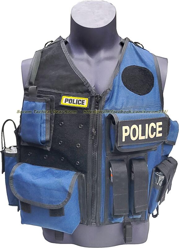 EAGLE TAC V 警用 戰術背心 M9 彈匣 散彈 藍色 L號 LAPD SWAT POLICE | 露天市集 | 全台最大的網路購物市集