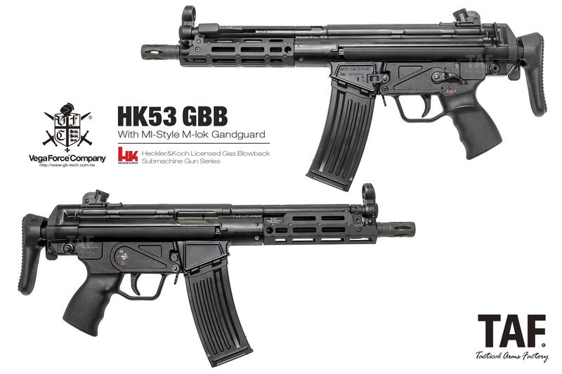 【TAF Custom暫無庫存】(MI-Style M-Lok戰術護木版) VFC HK53 早期型GBB | 露天市集 | 全台最大的網路購物市集