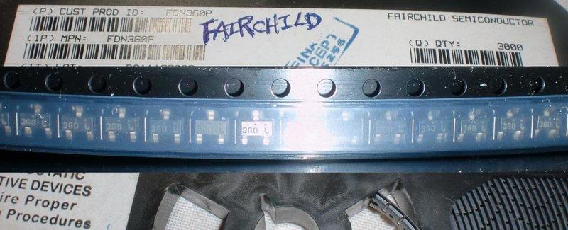 場效電晶體 FAIRCHILD FDN360P SOT-23 (P-CH) 30V 2A 0.08Ω | 露天市集 | 全台最大的網路購物市集