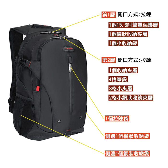 【BLUE包包館】Targus Terra 15.6 吋黑石電腦後背包 TSB226AP 黑色 後背包 | 露天市集 | 全台最大的網路購物市集