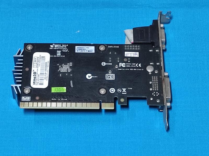 INNO3D 映眾 GeForce GT730 1GB SDDR3 LP (N730-1SDV-D3BX) 顯示卡 良品 | 露天市集 | 全 ...