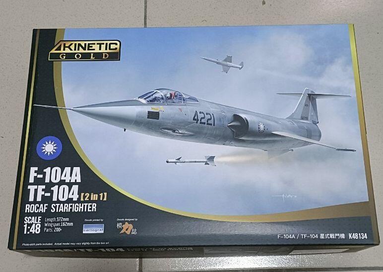 超值版~1/48~KINETIC~F-104A/TF-104星式戰鬥機(凹模,可選單或雙座,細節豐富) | 露天市集 | 全台最大的網路購物市集