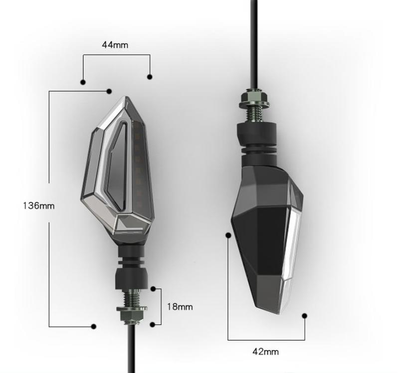 【Speedmoto】LED導光日行燈 方向燈 L10 檔車 野狼 酷龍 DRG T2 force 雷霆S 靈獸 JET | 露天市集 | 全台最大的網路購物市集