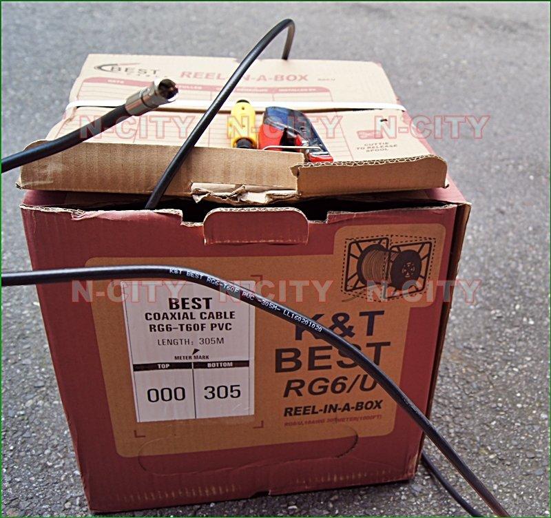 原裝BEST RG6-T60F PVC 軸捲裝 CATV 5C2V同軸電纜線RF訊號.有線電視-305米 | 露天市集 | 全台最大的網路購物市集