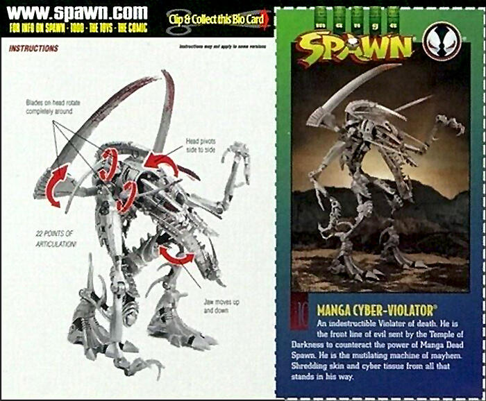McFARLANE 麥法蘭~閃靈悍將 SPAWN VIOLATOR + MANGA CYBER VIOLATOR 三角魔 | 露天市集 | 全 ...