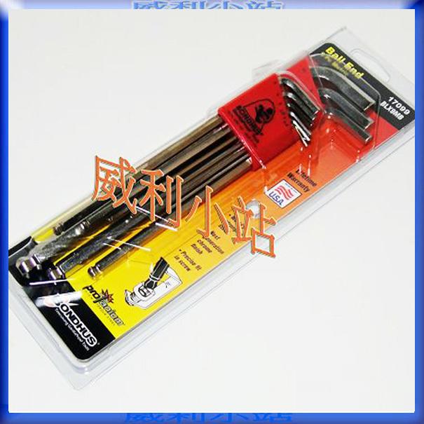 【威利小站】美國 BONDHUS 17099 9支組 1.5~10 mm 白金 球型六角板手組 | 露天市集 | 全台最大的網路購物市集