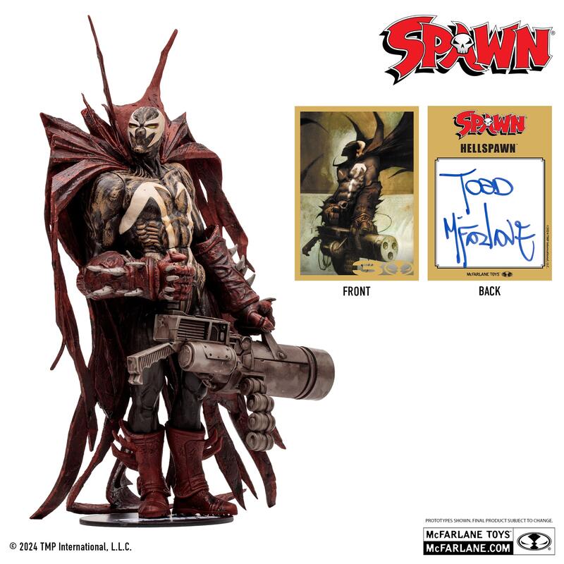 全新現貨 麥法蘭 SPAWN 閃靈悍將 地獄閃靈 漫畫版 HELLSPAWN AUTOGRAPH 30週年 7吋 金標 | 露天市集 | 全台最大的網路購物市集