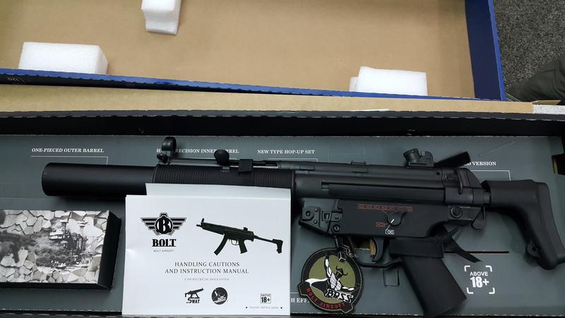 【五0兵工】 台灣精品BOLT MP5 SD6 後座力電動槍，SWAT，105/115可選 滅音管EBB | 露天市集 | 全台最大的網路購物市集