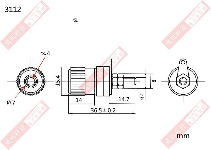 威訊科技電子百貨 3112B 大型端子黑色 | 露天市集 | 全台最大的網路購物市集