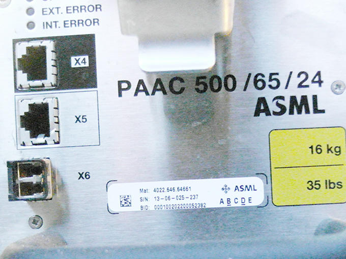 ASML PAAC 500/65/24 Cleanroom pack OK 4022.645.5109 | 露天市集 | 全台最大的網路購物市集