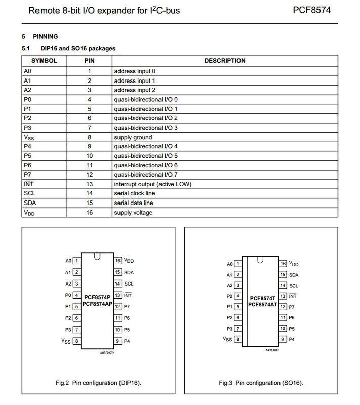【DIY_LAB#208A】PCF8574AP/PCF8574 (DIP-16)I/O擴展器 I2C-bus（全新現貨） | 露天市集 | 全 ...