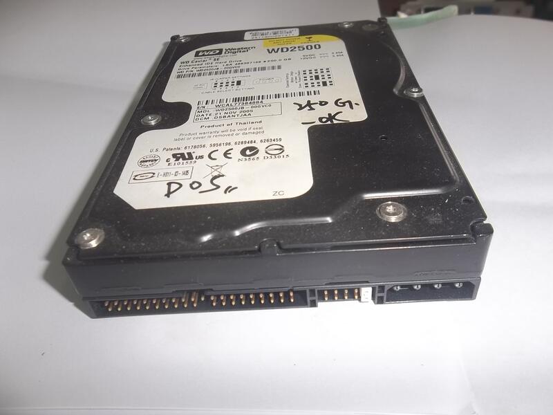 ide 介面 WD2500 黑標 良品 250G硬碟 已灌好 DOS | 露天市集 | 全台最大的網路購物市集