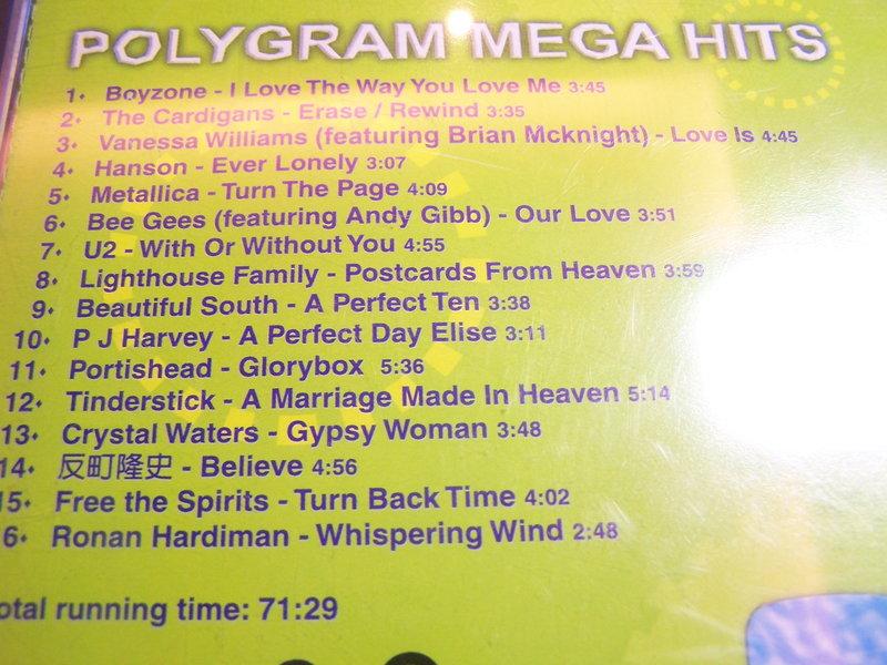 MEL. POLYGRAM MEGA HITS VOL.22 BOYZONE CARDIGANS VANESSA WILLIAMS ...