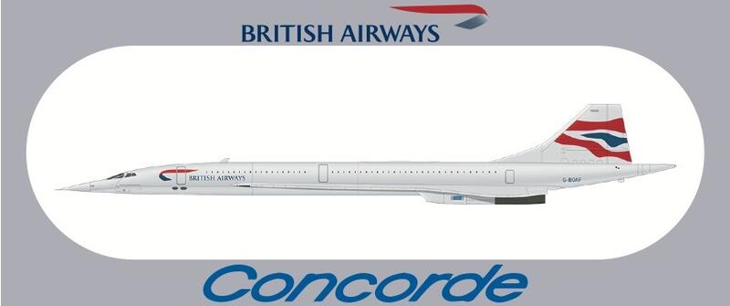 RBF現貨 BRITISH CONCORDE 20X8.8CM STICKER 貼紙 S-R-CONC-OAF | 露天市集 | 全台最大的 ...