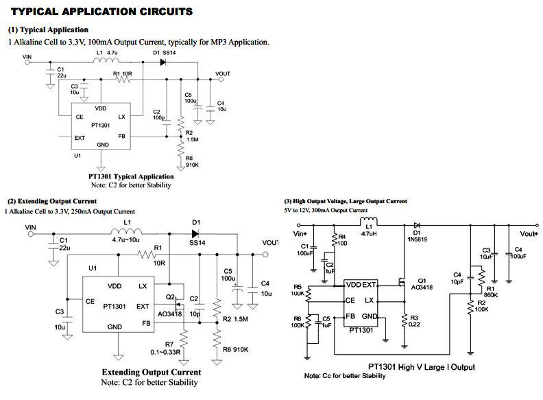 【DIY_LAB#662】PT1301 (SOT23-6) DC-DC 3V升5V鋰電池升壓晶片(原裝現貨) | 露天市集 | 全台最大的網路購物市集